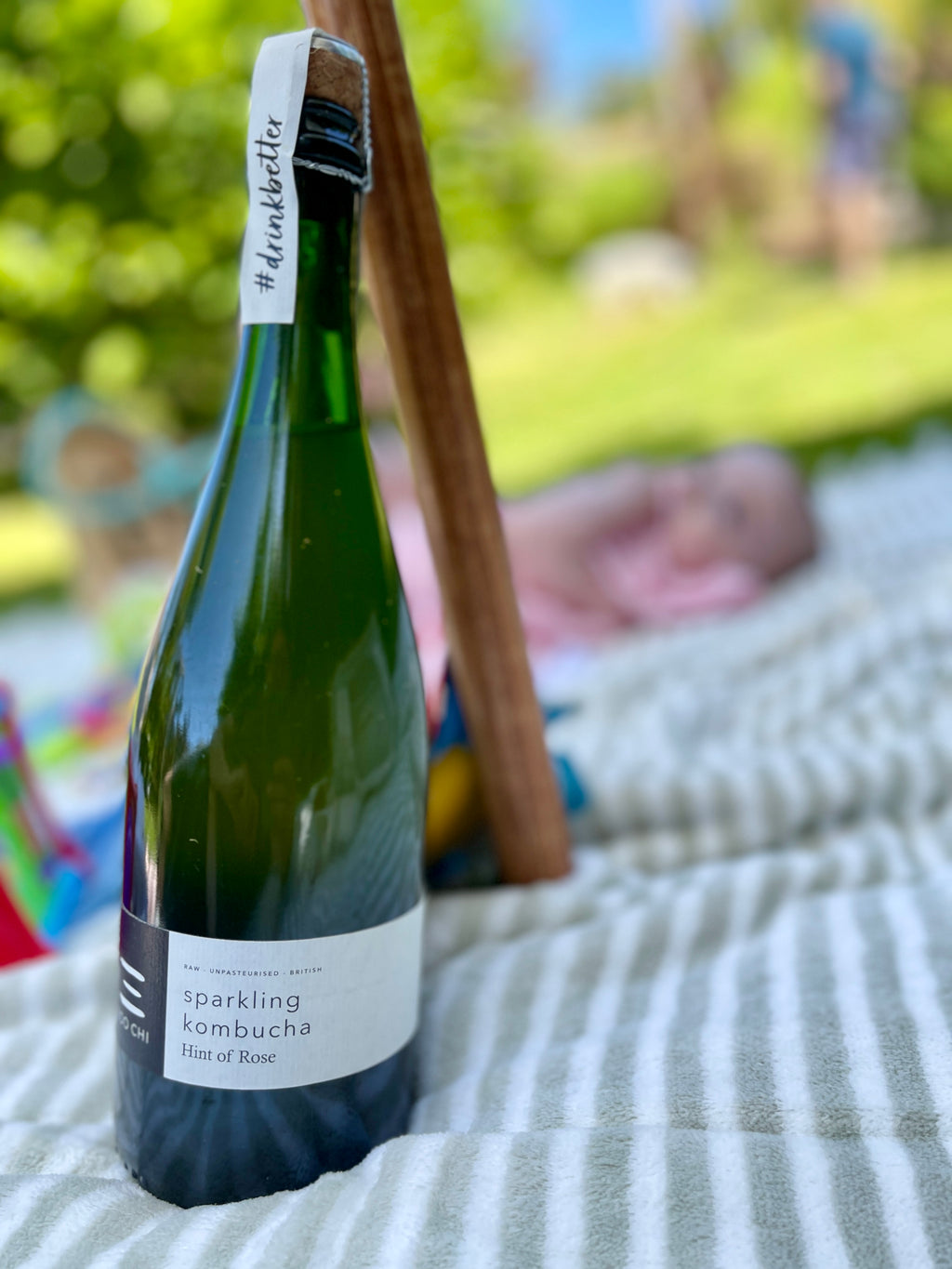 Gently sparkling with a hint of rose – Boo Chi Kombucha