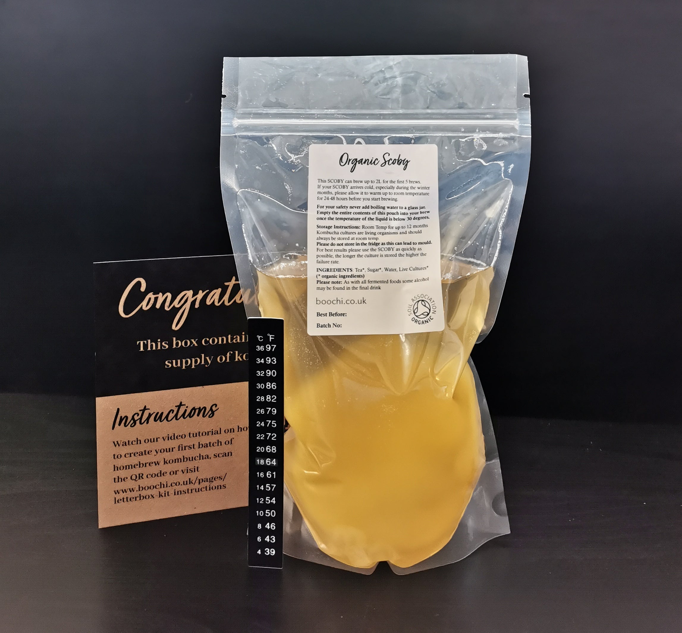 SCOBY: Certified Organic SCOBY, Starter Culture, Instructions and Ther ...